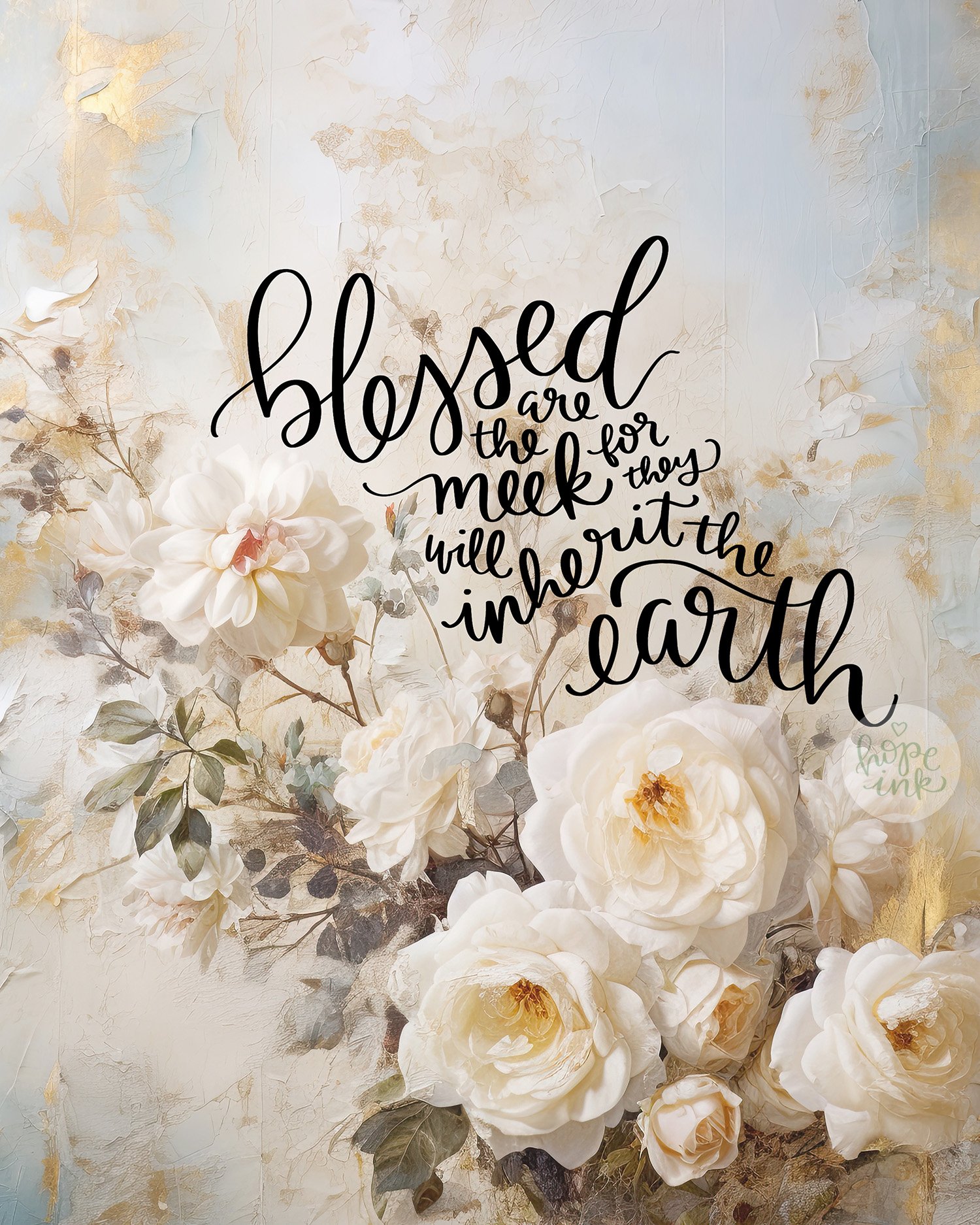 12 Cards + Envelopes | Blessing Roses — Hope Ink